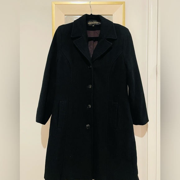 Kristin Blake | Jackets & Coats | Classic Lambswool Black Pea Coat ...